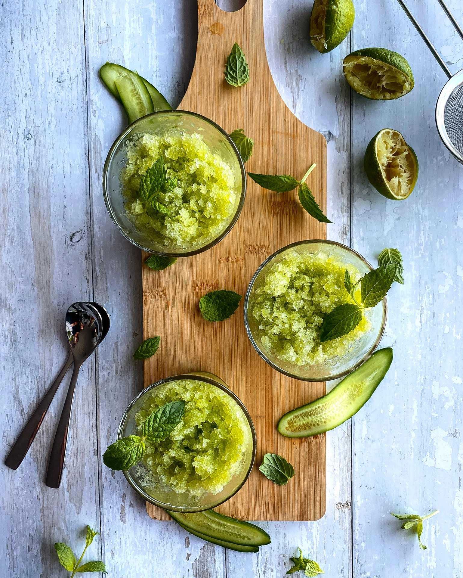 Cucumber Mint Granita | Cultures Gen V